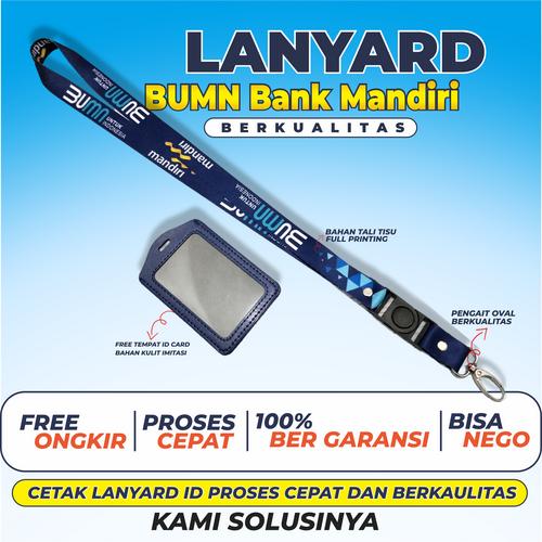 Jual Tali Lanyard BUMN Bank Mandiri | FREE Card Holder - Kab. Cianjur ...