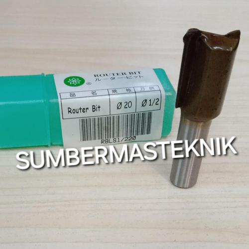 Jual mata profil kayu lurus straight bit 20mm x 1/2" mata router trimer ...