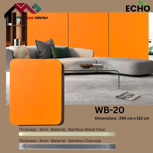 Jual Wallboard pvc dinding Echo WB 20 / Lembar Fiber Wood - Jakarta ...