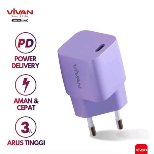 Jual VIVAN NANO 20 Adaptor Charger Batok Vivan High Power 20W Output 3A ...