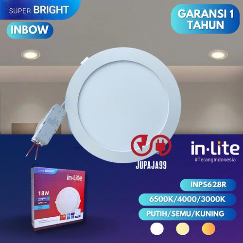 Jual LAMPU PLAFON / PANEL LIGHT LED INLITE 18 WATT INPS628R - Putih ...