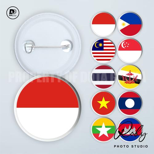 Jual [PIN PRESS] BENDERA NEGARA ASEAN Pin Bros Aksesoris Souvenir FLAG ...
