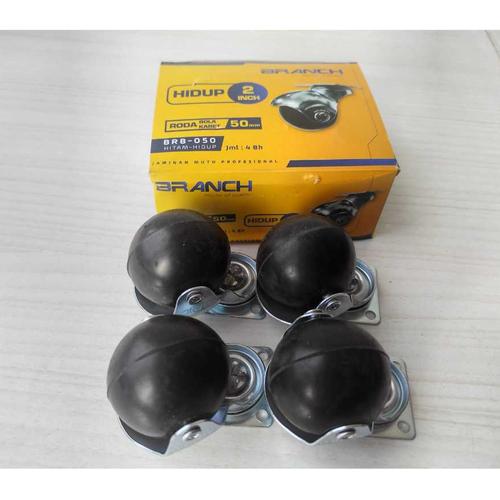Jual Roda Bulat 2 inch 4 pcs 50mm - Xander Roda Etalase Troli Gerobak ...