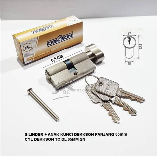 Jual Silinder Kunci Dekkson 6,5 cm THUMBTURN CYLINDER DEKSON TC DL65mm ...