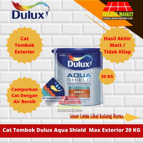 Jual Cat Tembok Dulux Aquashield Max Waterproofing Exterior 20 KG Cat Anti Bocor Balkon Atap Dak ...