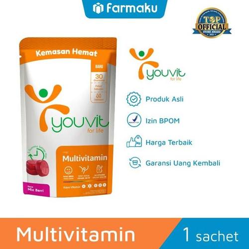 Jual Youvit Gummy Multivitamin Dewasa 30 Day Sachet - Kota Bekasi ...