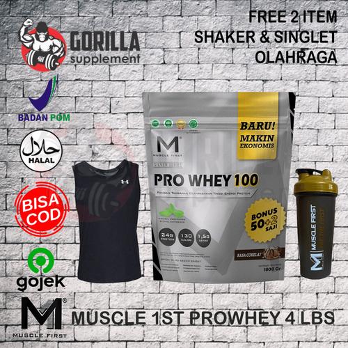 Promo Pro Whey 100 4lb 4lbs 1.8kg Musclefirst Muscle First M1 Nutrion ...
