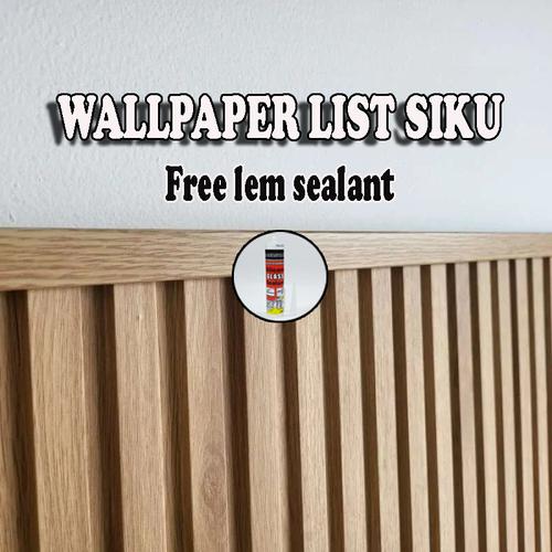 Jual HT List Siku Penutup Atas WPC 290cm x 2.35cm Wall Panel List Sudut ...