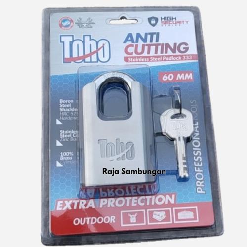 Jual Gembok Jaket Toho Stainless Steel 60 mm Anti Karat Cutting Potong ...