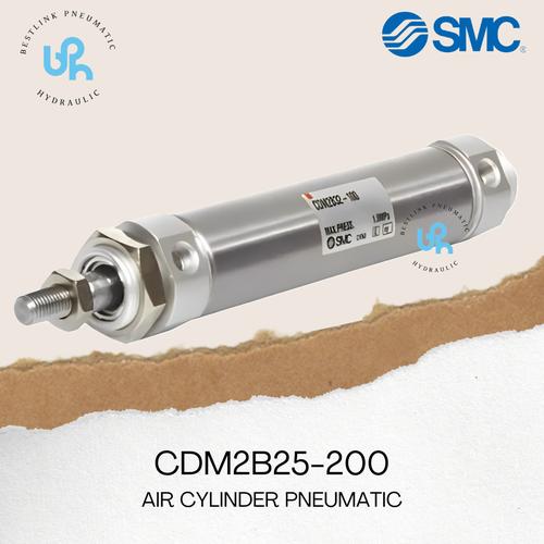 Jual SMC CDM2B25-200 AIR CYLINDER PNEUMATIC / CM2B25-200 / CDM CM 2B25 200 - NON MAGNET ...