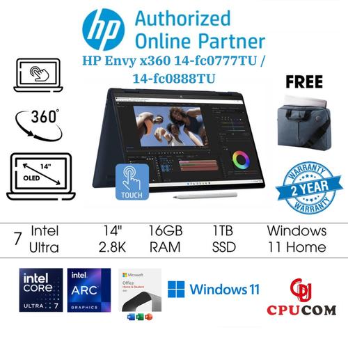 Promo HP ENVY x360 14-fc0777TU/fc0888TU Intel Ultra 7 155U 16GB 1TB SSD ...