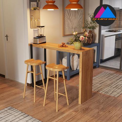 Jual meja dapur minimalis meja bar kayu solid - Kab. Lebak - CV KARYA ...