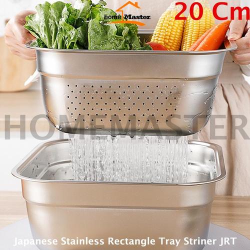 Jual Strainer/Saringan Container/Kontainer Stainless Multifungsi 20 Cm ...