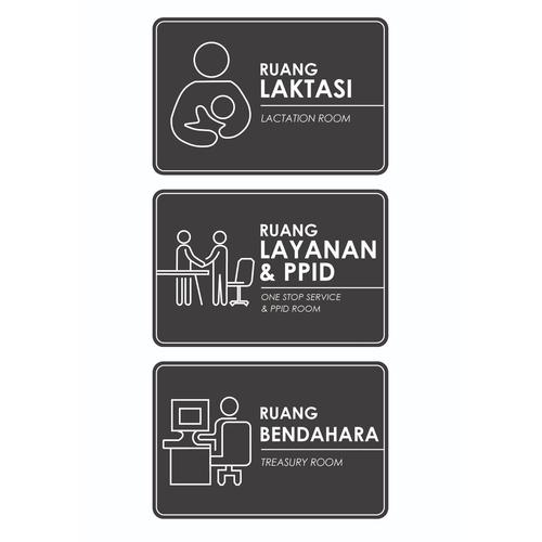 Jual sign papan nama tanda ruangan custom ACP grafir laser sign custom ...