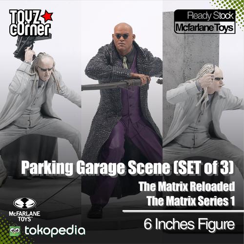 Promo Mcfarlane Toys The Matrix Reloaded - Parking Garage Scene (SET Of ...