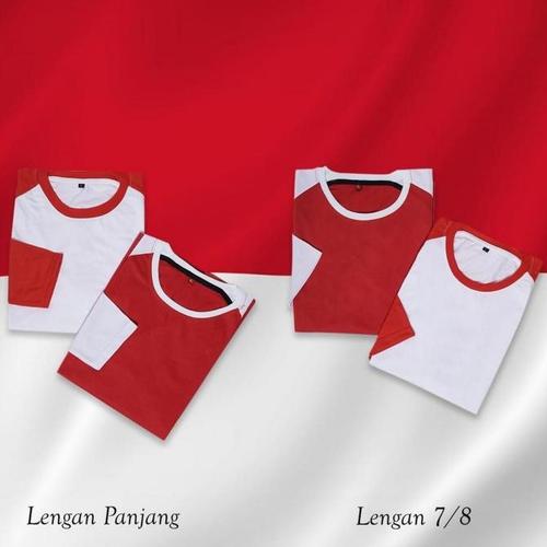 Jual Kaos raglan merah putih hari KEMERDEKAAN 17AGUSTUS HUT RI se ...