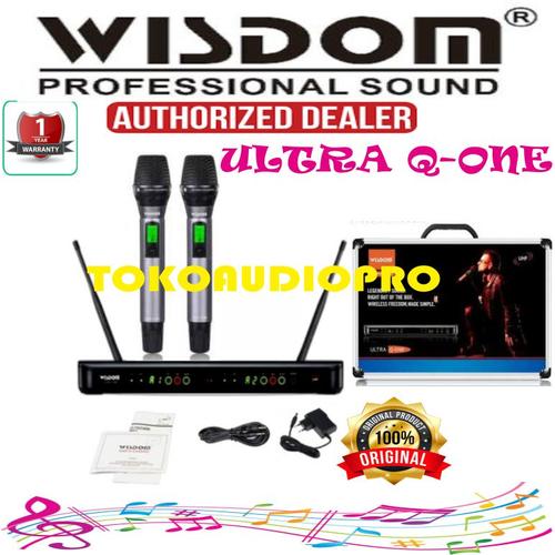 Jual Mic Wireless Wisdom Ultra Q1 Dual Channel Handheld Wireless Mic Q ...