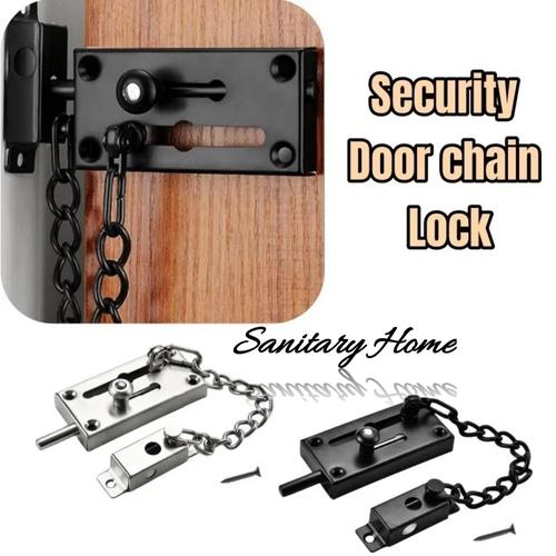 Jual Grendel rantai stainless silver chrome Hitam black / Security door ...