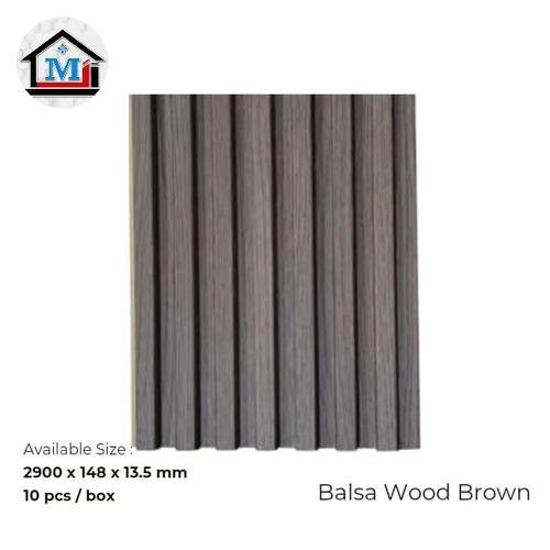 Jual wall panel wpc dinding roshan balsa wood brown panjang 2,90m/lembar - Jakarta Timur - Toko ...