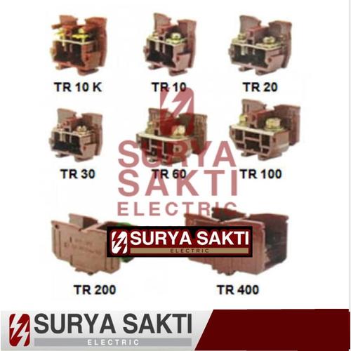 Jual Terminal Block TR30 Blok TBR30 TBR 30 / 30A Din Rail coklat ...