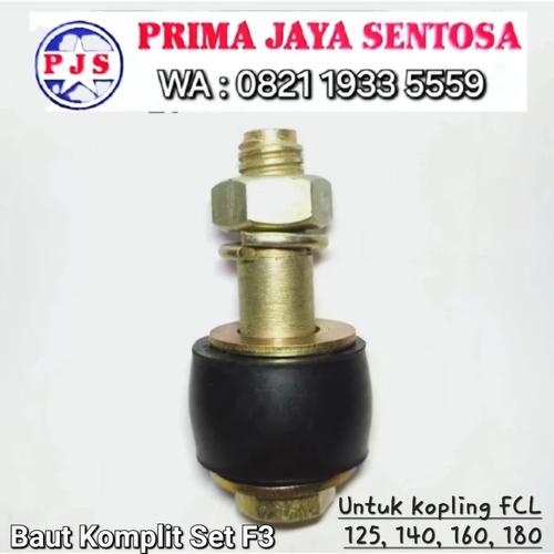 Jual BAUT & KARET F3 KOPEL FCL ( BOLT NUT + RUBBER F3 ) FLEXIBLE COUPLING - Jakarta Barat ...