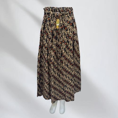 Jual Rok motif batik gelap untuk wanita bahan katun all size fit to m ...