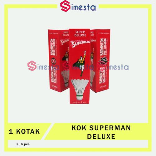 Jual Kok Badminton Shuttlecock Superman Deluxe isi 6 shuttle cock ...