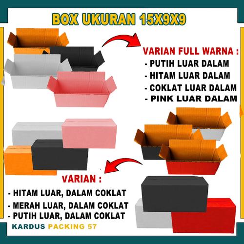 Jual Box Packing 15x9x9 cm/Kardus Polos/Karton/Kardus Packing Kecil ...