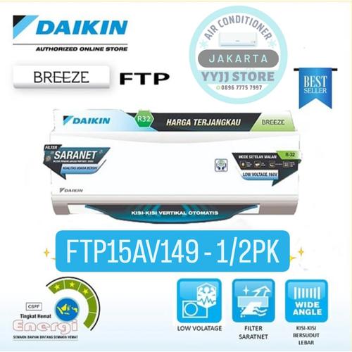 Jual AC Split Merk DAIKIN 1/2PK - Malaysia (FTP15AV14) - Pipa 0,6mm ...