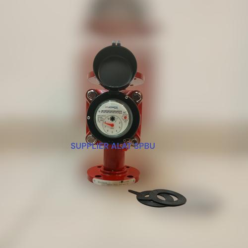 Jual Jual water meter air limbah merk MAGNOS size 1 1/2 inch koneksi flange PN 16 dan drat DN ...