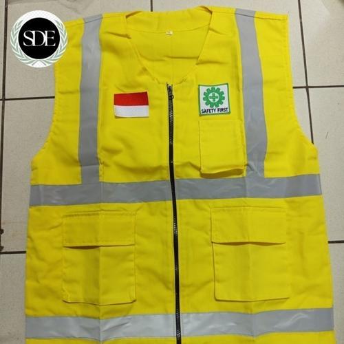 Jual Rompi Safety / Rompi Proyek BAhan Drill + Logo Warna Kuning ...