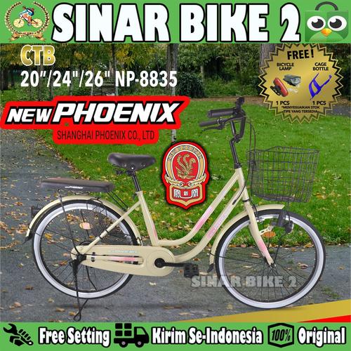 Jual Sepeda City Bike PHOENIX NP 8835 Ukuran 20 24 26 Inch Keranjang ...