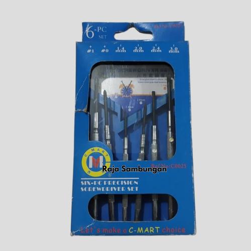 Jual Obeng Set Plus Minus Isi 6 Pengencang Pelepas Skrup Kecil Jam ...