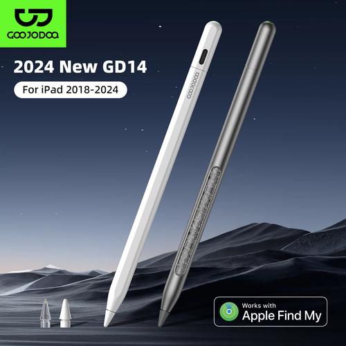 Promo GOOJODOQ GD14 Stylus for iPad 2018 - 2024 with Stylus Finder ...