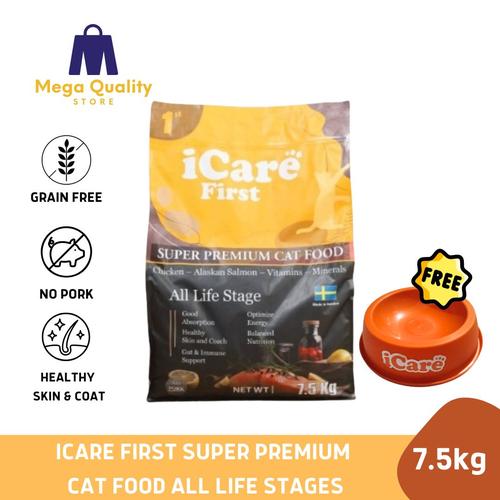 Jual iCare First Super Premium Cat Food Makanan Kucing All Life Stages ...
