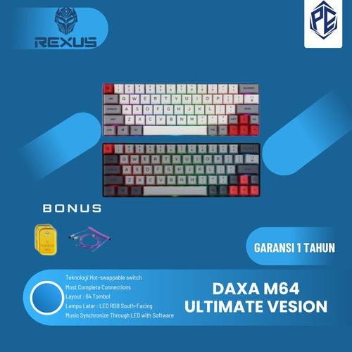 Jual Rexus Daxa M64 Ultimate Keyboard Bluetooth Gaming Mechanical ...