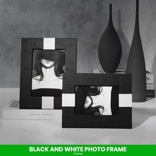 Jual Bingkai Foto Hias Meja Estetik Monokrom / Photo Frame 3521 - 7 R ...