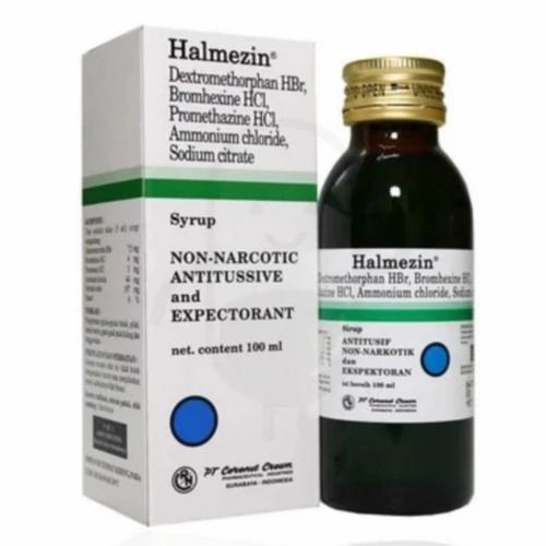 Jual HALMEZIN Syrup / Sirup Obat Batuk Kering dan Berdahak - Kota ...