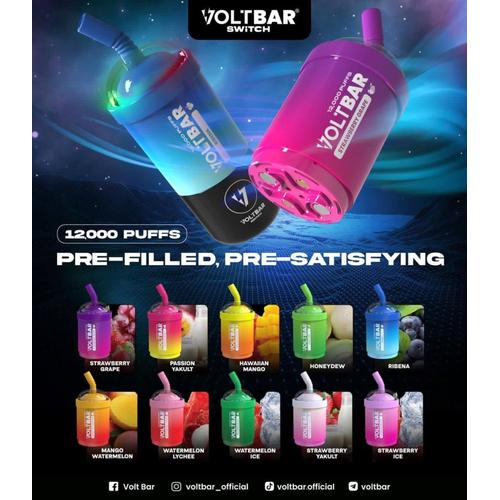 Jual VOLTBAR Switch 12000 puffs cartridge - volt bar REFILL - - MANGO ...