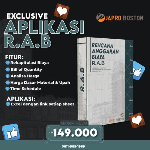 Jual Aplikasi Excel Rencana Anggaran Biaya RAB Rumah Gedung SNI ...
