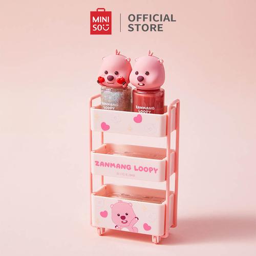 Promo Miniso x ZANMANG Loopy Collection Penyimpanan Desktop 3 Tier ...