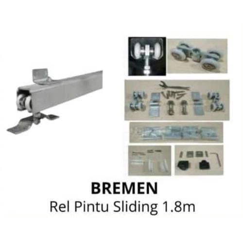 Jual Rel Pintu Geser Sliding BREMEN 1.8M Rail B3 1.8 METER Roda Sleding ...