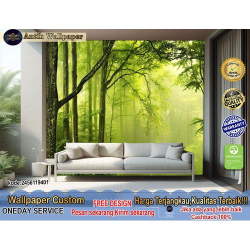 Jual Wallpaper & Wallstiker Custom 3D Tema Pemandangan | Hutan | Forest ...