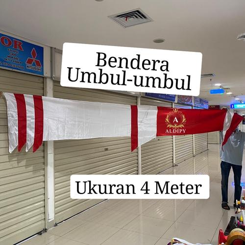 Jual Bendera Umbul Umbul Merah Putih Motif Umpak Umpak Merah Putih ...