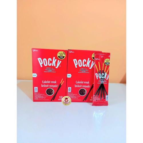 Jual Aqky .Sekotak Pocky Single Biskuit Stik Rasa Chocolate Strawberry ...