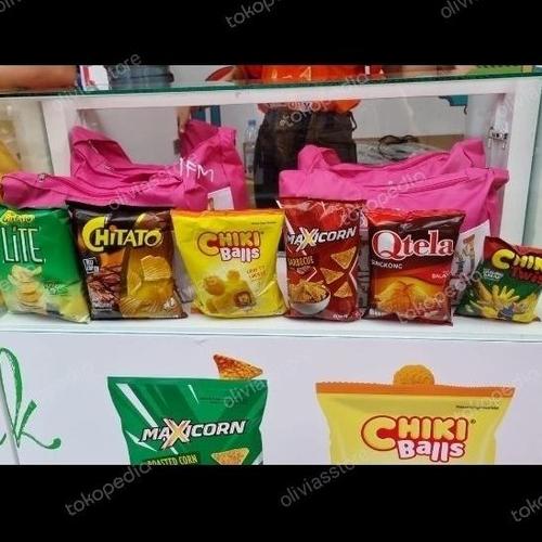 Jual paket snack time indofood PRJ chitato doritos chiki ball qtela ...