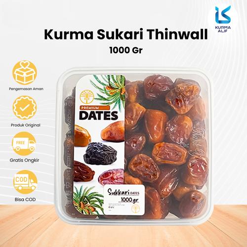 Jual Kurma Sukari 1 Kg Kurma Raja Kemasan plastik thinwall/ Box ...