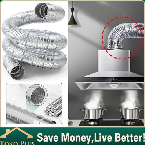 Jual Aluminium Selang Flexible Ducting Exhaust Fan 4" (10 cm) / 2" (5 ...