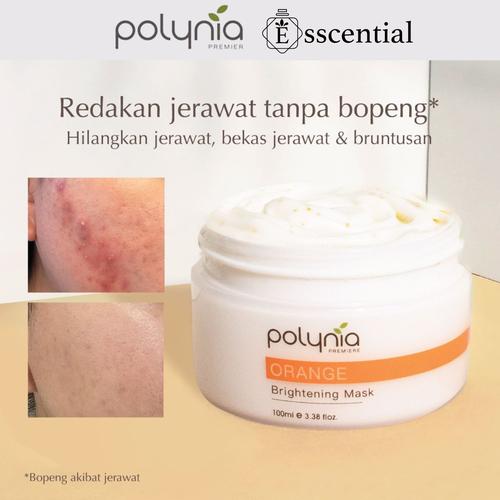 Promo POLYNIA Orange Brightening Face Mask 100ML BPOM | Masker Vitamin ...