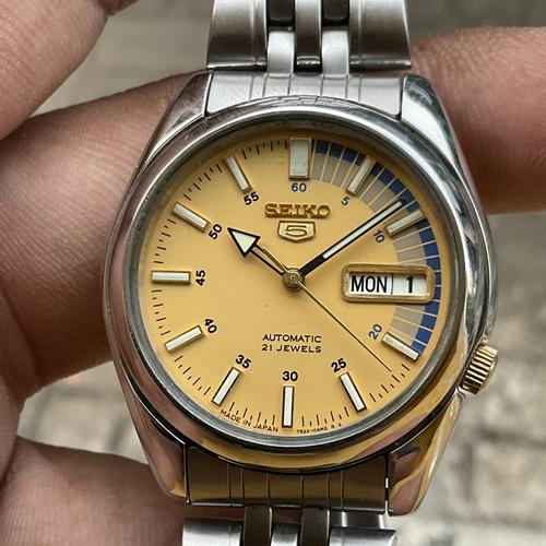 Jual JAM SEIKO 5 RALLY SPEED RACER SNK373J1 YELLOW TAHUN 2014 FULL ...